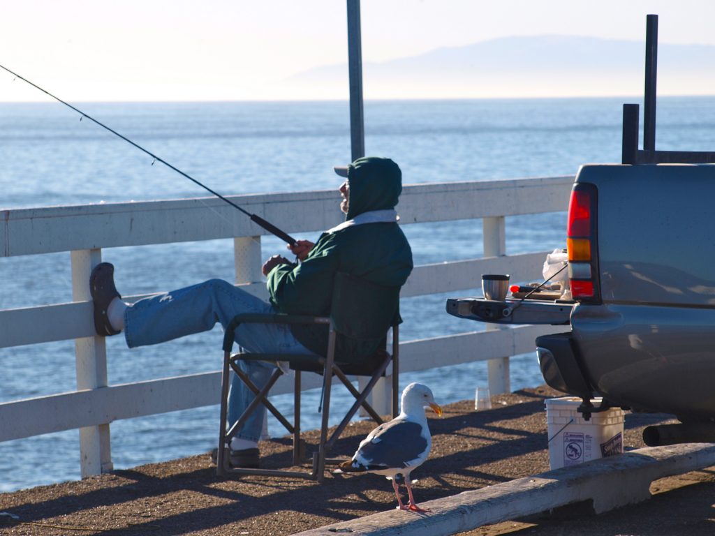 Santa Cruz Wharf - Pier Fishing in California