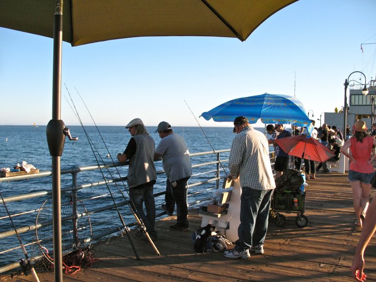 Santa Monica Pier - Pier Fishing in California