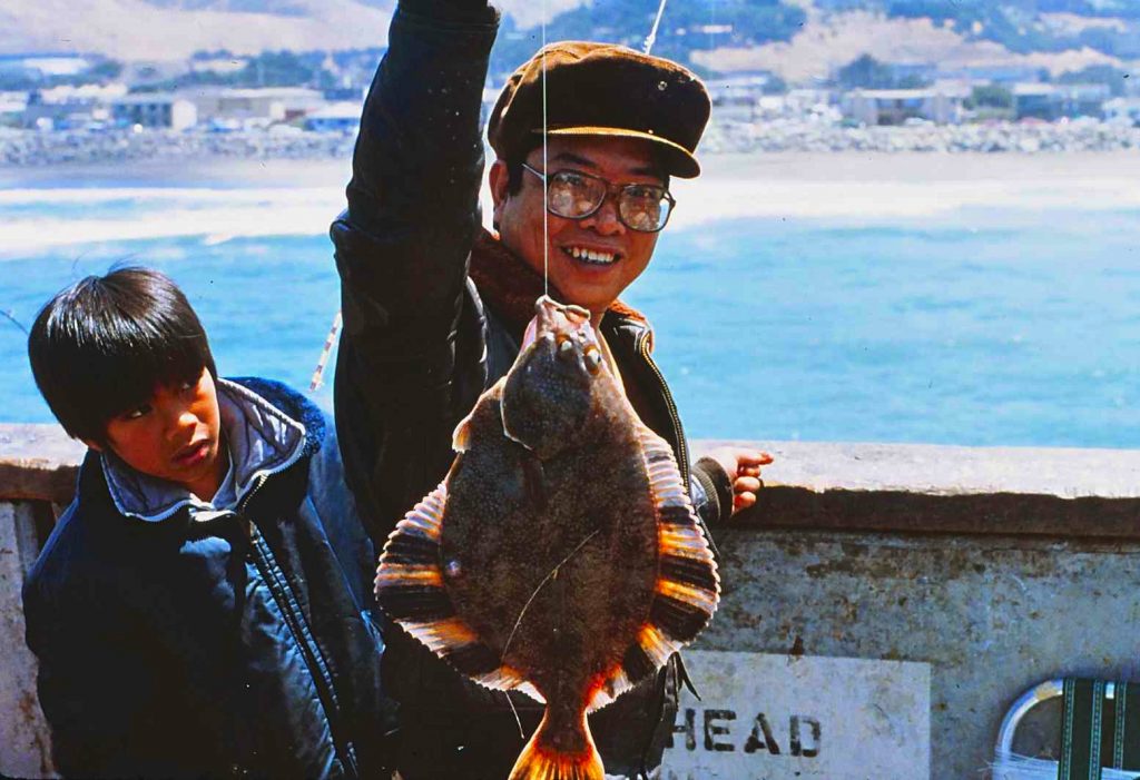 Starry.Flounder_Pacifica_1970s_1 - Pier Fishing in California